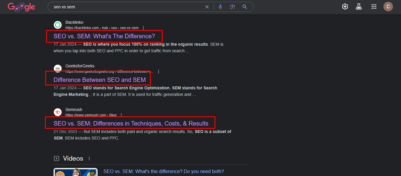 SEM vs SEO Explained: Differences and Similarities - Your Idea Our ...